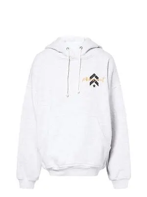 Free People Cotton-blend Hoody With Graphic Detail - Heather Grey
