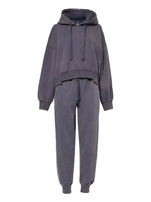 Free People Cotton-jersey Set - Mdnight Navy