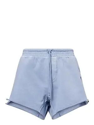 Free People Cotton-jersey Shorts - Dark Slate Combo