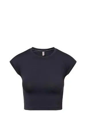 Free People Ultra-light Stretch-jersey T-shirt - Black
