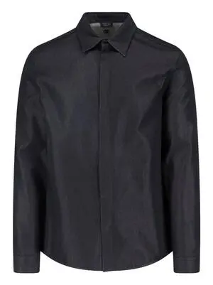 LEMAIRE Cotton And Silk Shirt Black