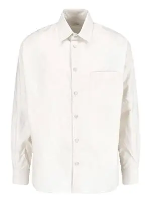 LEMAIRE Cotton And Silk Shirt Cream