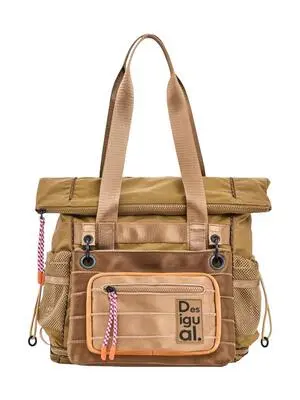 Desigual Large Nylon Backpack Camel