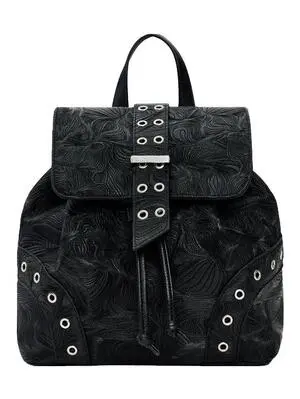 Desigual Mini Faux Leather Backpack Black