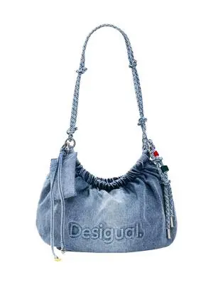 Desigual Denim Shoulder Bag Light Blue