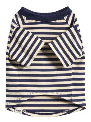 FURB Cotton Pet Sweater - Navy/white