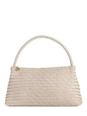 Madewell Large Leather Shoulder Bag Woven Collection - Vintage Multi