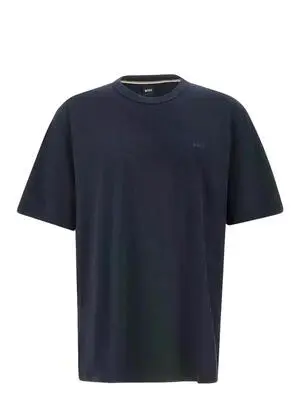BOSS Logo-print T-shirt Blue