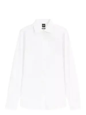 BOSS X David Beckham Joe Tailored Long-sleeve Shirt - White