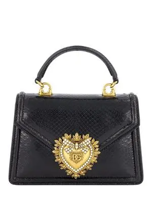 Dolce & Gabbana Python Devotion Bag - Black