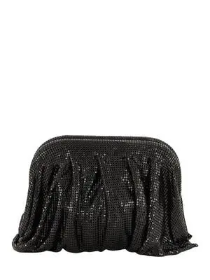 Benedetta Bruzziches Venus La Petite Pluto Crystal Clutch - Black