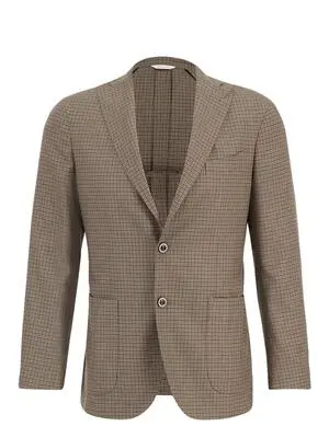 Boglioli Virgin Wool Two-button Blazer - Brown