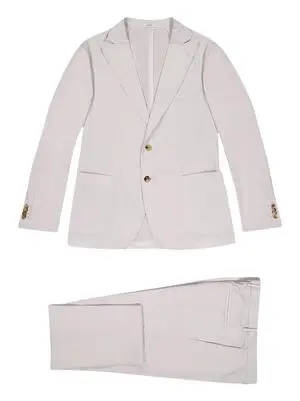 Boglioli Beige Cotton Suit Grey