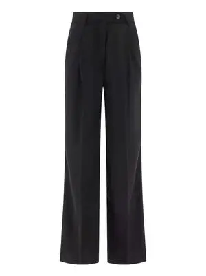 FIT Pressed-crease Trousers - Black