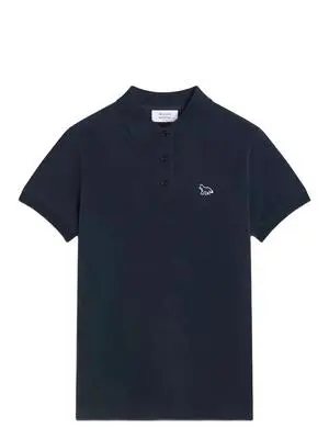 Maison Kitsuné Fox-patch Polo Shirt - Blue