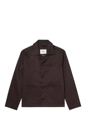 Nn07 Morgan 10021 Stretch Organic Cotton-gabardine Blouson Jacket - Brown