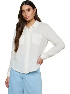 L'AGENCE Isla Linen Shirt