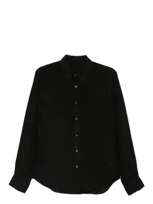 120% Lino Long-sleeve Shirt Black