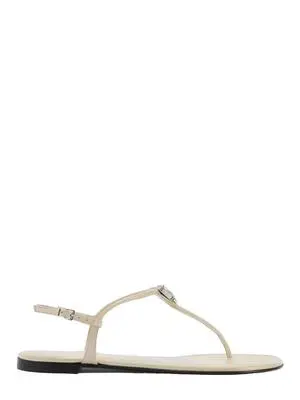 GIUSEPPE ZANOTTI Muse Flat Sandals - Neutrals