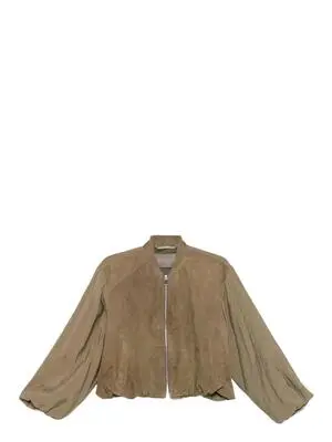 LEATHER AUTHORITY Zip-up Jacket - Green