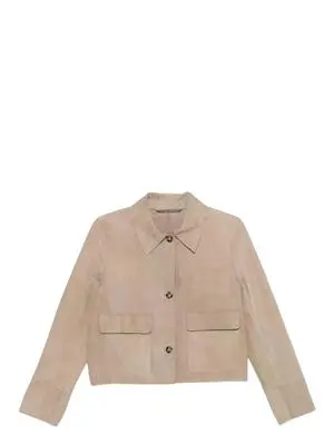 LEATHER AUTHORITY Flap-pocket Jacket - Neutrals
