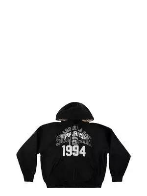 Supreme Zip-up Hoodie - Black