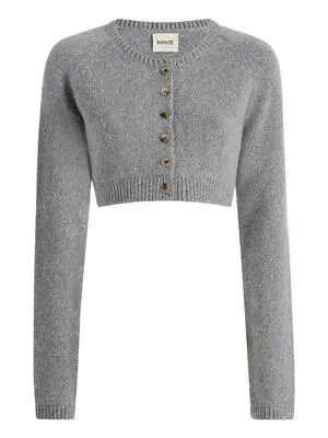 Khaite Long Sleeve Cardigan - Grey