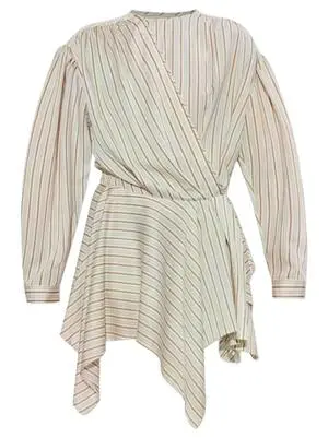 IRO PARIS Utenia Asymmetric Dress Neutrals
