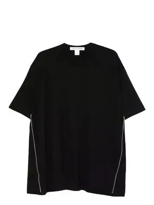 Comme Des Garçons Zip-detail T-shirt - Black