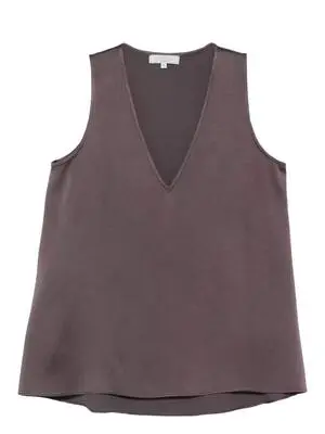 Antonelli Firenze V-neck Tank Top - Grey