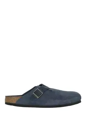 BIRKENSTOCK Boston Buckle-detail Mules - Blue