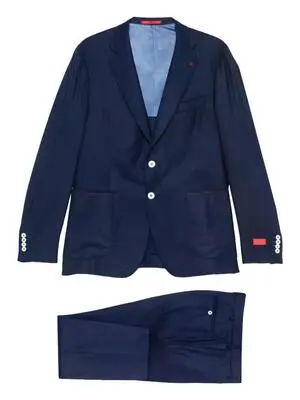 Isaia Notched-lapels Suit - Blue