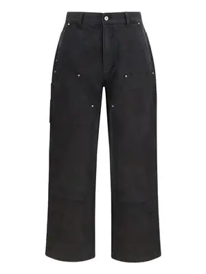 REPRESENT Worker Cotton Trousers - Black