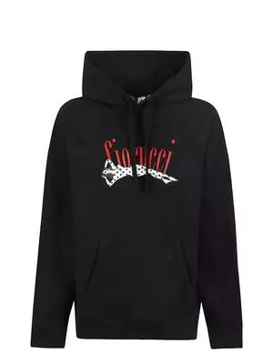 Fiorucci Graphic-print Hoodie - Black