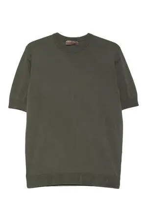 FILIPPO DE LAURENTIIS Crew Neck Short Sleeve T-shirt Green