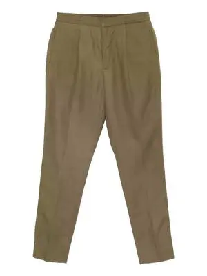 Officine Générale Pleated Trousers - Green