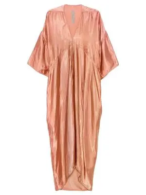 Rick Owens Tommykite V-neck Maxi Dress - Pink