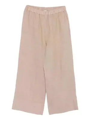 XACUS Elasticated Wide Leg Trousers - Neutrals