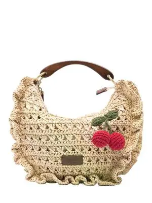TWINSET Cherry-detail Tote Bag - Neutrals
