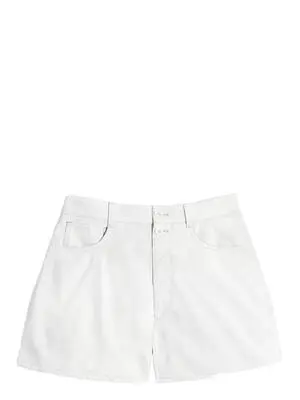 LEMAIRE Cotton Twill Mini Shorts - Neutrals