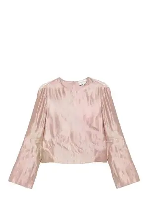 LOULOU Round-Neck Blouse