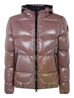 Herno Gloss-Finish Padded Coat Pink