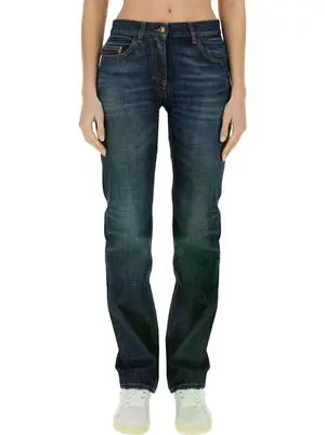 Palm Angels Straight-Leg Jeans Blue