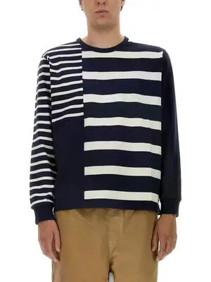 UMBRO X Ymc Striped Patchwork T-shirt - Blue