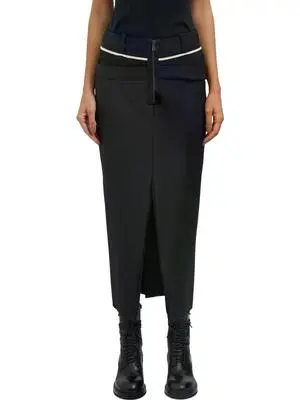 ALESSANDRA MARCHI Slit Skirt - Black