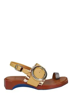 4CCCCEES Follin Torus Buckled Leather Sandals - Neutrals