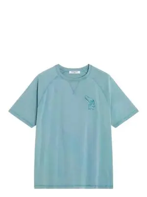 Maison Kitsuné Fountain Stamp T-shirt - Blue