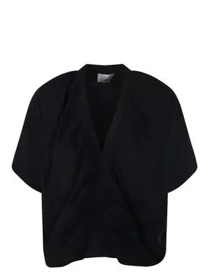 NUDE V-neck T-shirt - Black