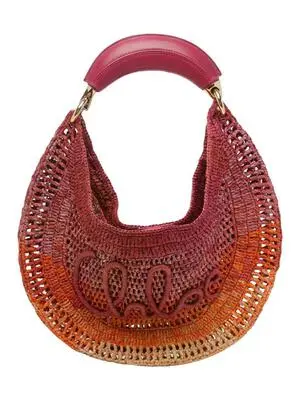 Chloé Raffia Shoulder Bag - Red