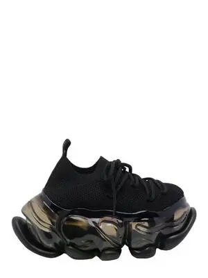 GROUNDS Skyscraper Lace-up Sneakers - Black